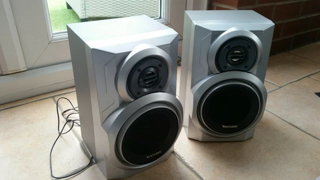 VENTURER HIFI BOOKSHELF Speakers £14.99 - PicClick UK