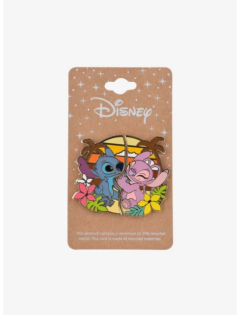 DISNEY LILO & Stitch Angel & Stitch Sunset Beach Enamel Pin Set New on ...