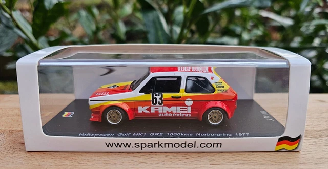 VOLKSWAGEN GOLF MK1 GR2 1000kms Nürburgring 1977 Renneisen/Wolf 1:43 ...
