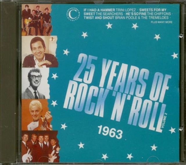 25 YEARS OF Rock N Roll 1963 Various 1992 CD Top-quality Free UK ...