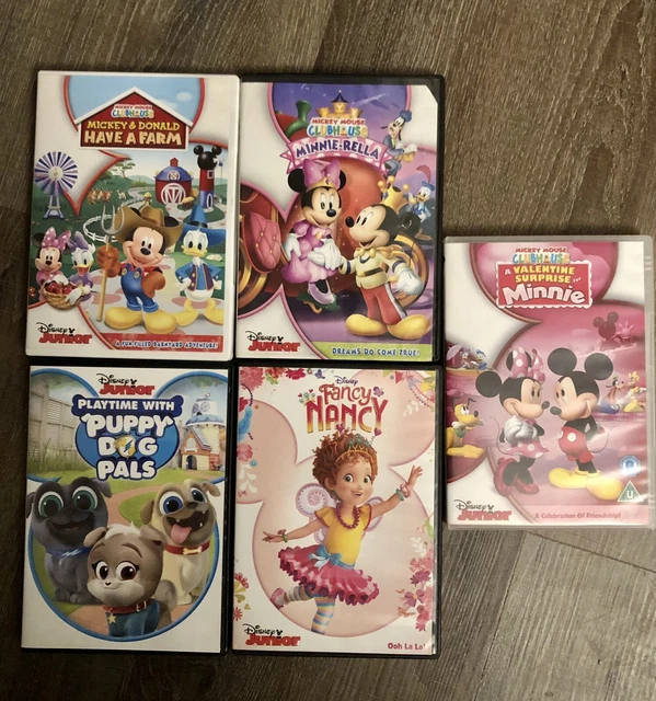 LOT DE DVD Disney Junior Mickey Mouse Clubhouse, Puppy Dog Pals, Fancy ...