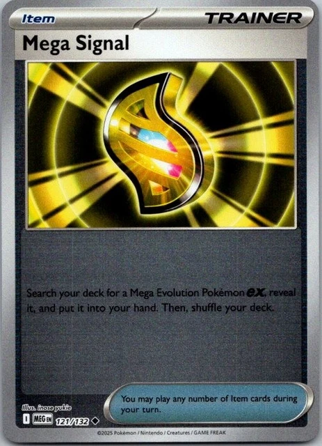 MEGA SIGNAL UNCOMMON ME01: Mega Evolution 121/132 NM Reverse $2.21 ...