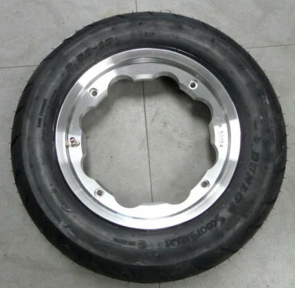 LAMBRETTA TUBELESS SIP Alloy Wheel Rim Dunlop Scootsmart Tyre Assembled ...