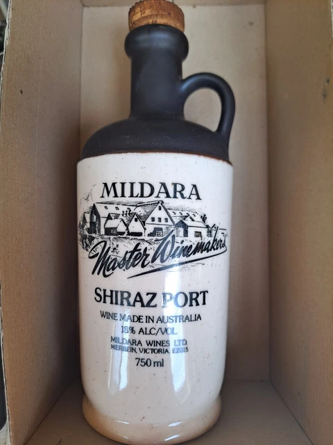 MILDARA SHIRAZ PORT Elischer pottery jug crock Merbein Vic Master ...