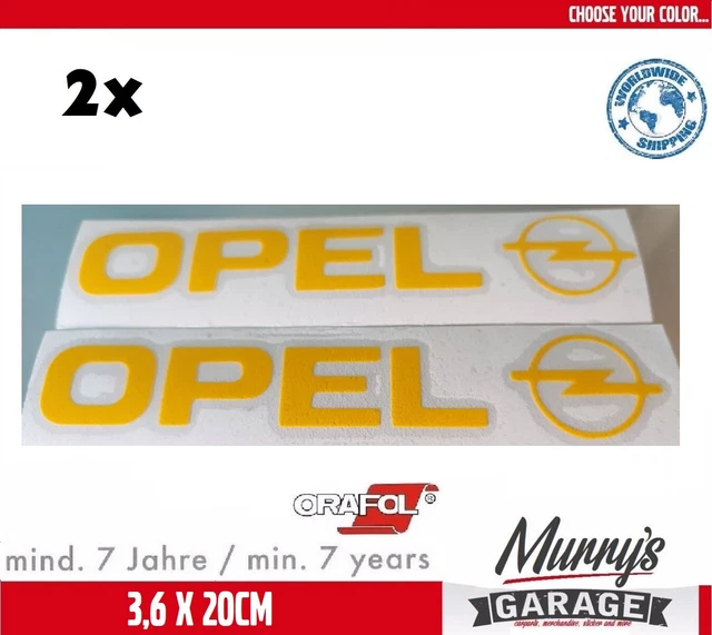 2X OPEL YOUNGTIMER Klassik Logo Aufkleber, Sticker, Decal, Autocollat ...