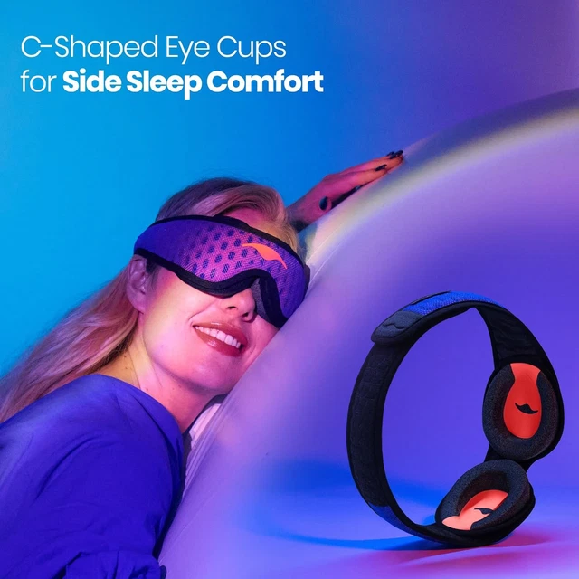 MANTA PRO SLEEP Mask - 100% Light Blocking Sleep Mask for Side Sleepers ...