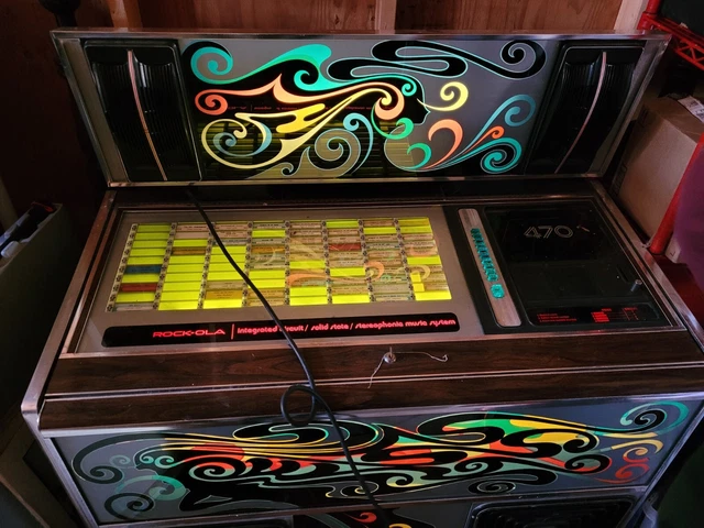 VINTAGE 1978 70S ROCKOLA ROCK-OLA Music Records Jukebox Model 470 EUR ...