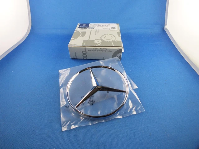 ORIGINAL MERCEDES STAR emblem rear emblem W201 A2017580058 W124 190D ...