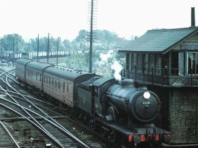 COLOUR RAIL SLIDE No:BRE384-BR Class D16 Locomotive No:62618 at Kings ...