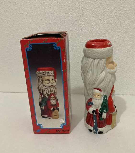 VTG FATHER FROST with Santa Clause Candle Holder sack standing ...