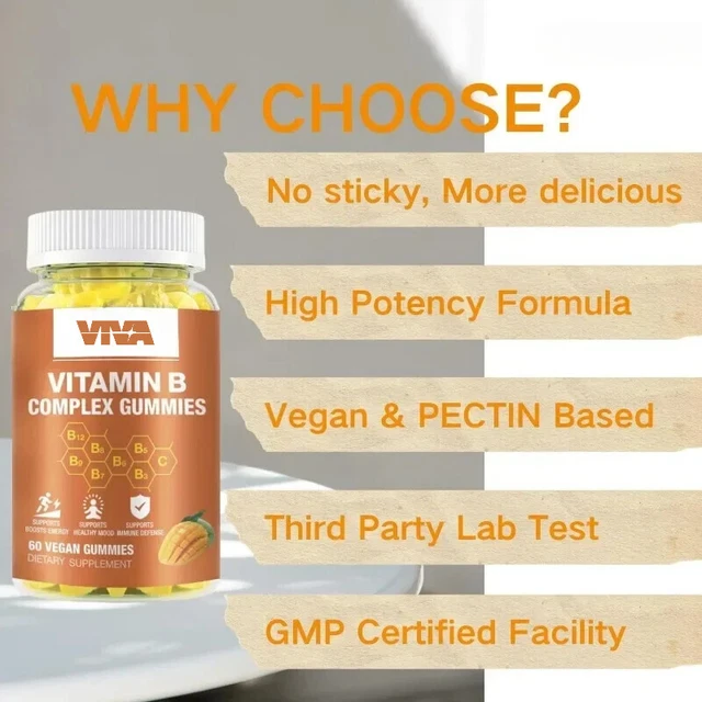 VITAMIN B GUMMIES - Biotin, Choline+inositol, Vitamin C+zinc £24.30 ...