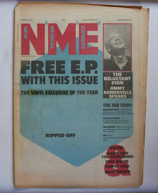 UK NME MAGAZINE 25 May 1985 Jimmy Somerville Katrina & The Waves Divine ...
