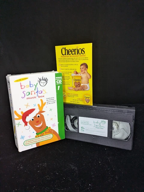 RARO NASTRO VHS 2001 VHS Baby Einstein FHE Baby Babbo Natale con CD (no ...