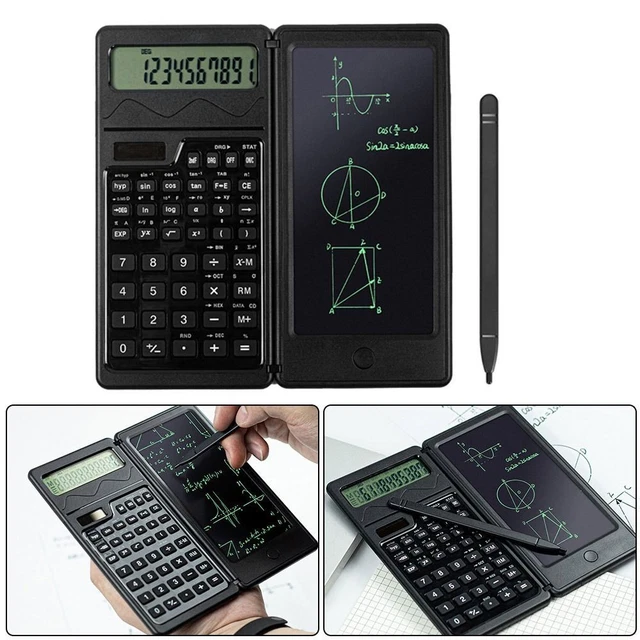 PAD FOLDABLE DESK Scientific Calculators Solar Large Display 10-Digit ...