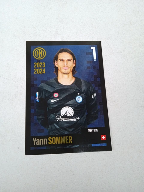 INTER 2023-2024 OFFICIAL Sticker Collection Card N. I 1 *Yann Sommer ...