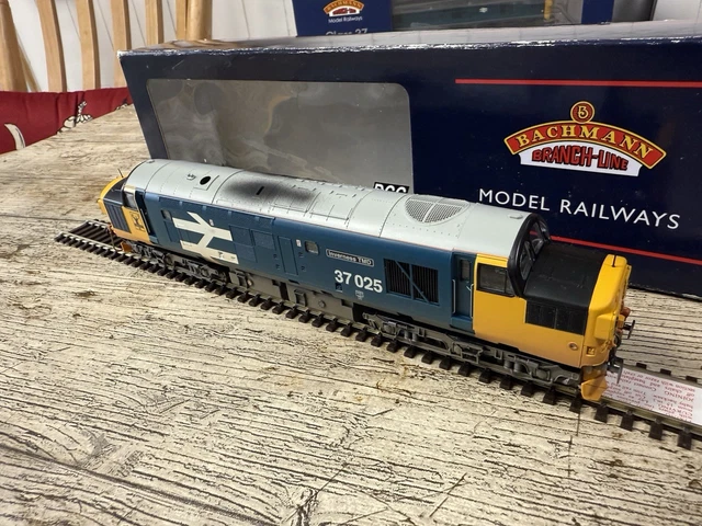 BACHMANN 'OO' GAUGE BR Blue Large Logo Class 37 Inverness TMD ...