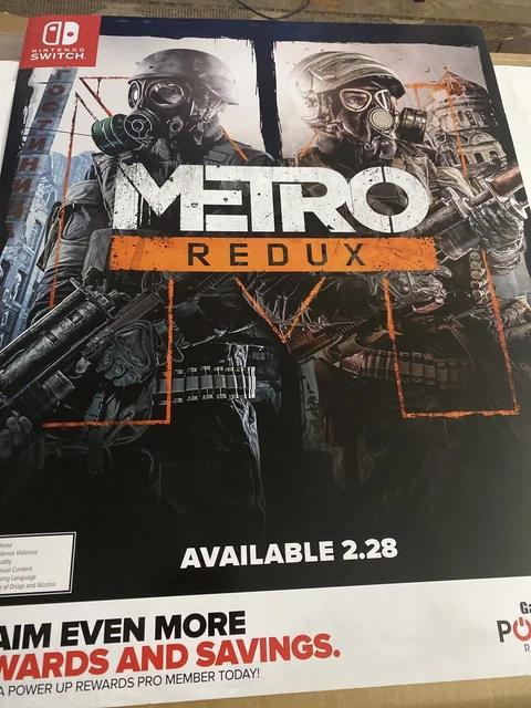 NINTENDO SWITCH METRO Redux Promo Store Display Poster22x28 $20.00 ...