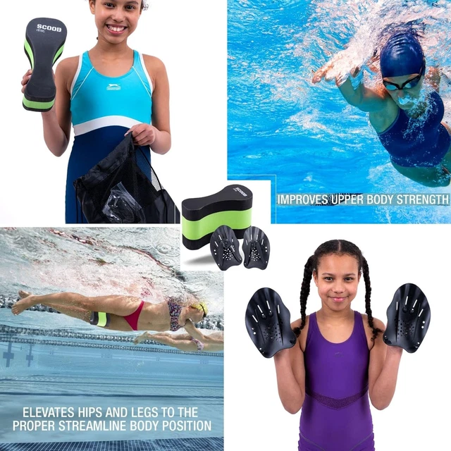 PULL BUOY + Hand Paddles Set for Adults and Kids Swimming Aid ...