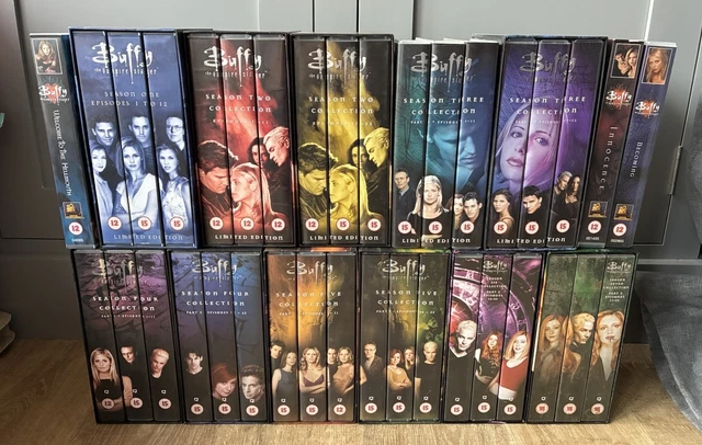 BUFFY THE VAMPIRE Slayer Video VHS Box Sets Season One To Five & Extras ...
