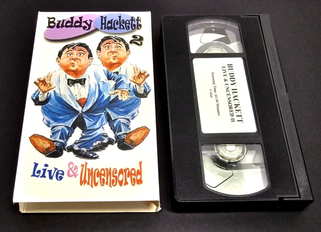 BUDDY HACKETT LIVE and Uncensored 2 VHS 2000 Like New RARE £72.68 ...