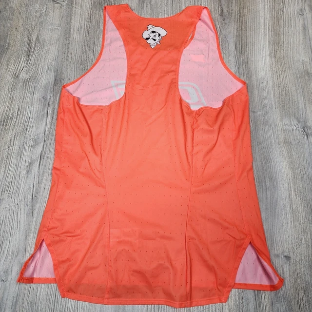 NIKE PRO ELITE Oklahoma State Running Singlet Orange Mens Size M New ...