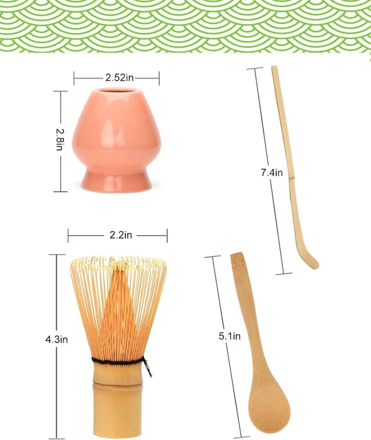 4 PCS MATCHA Whisk Set,Matcha Whisk,Matcha Set,Bamboo Whisk,Matcha Kit ...