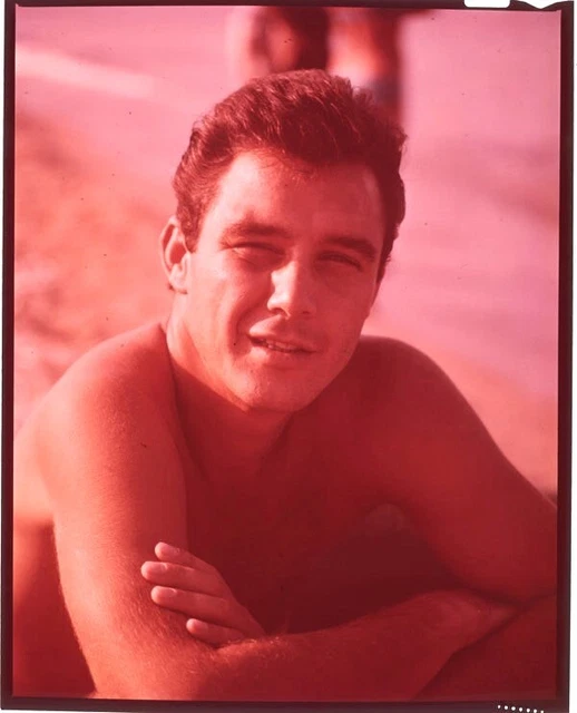 MICHAEL CALLAN HUNKY Barechested Pin Up 1960's Original 5x4 Farbe ...