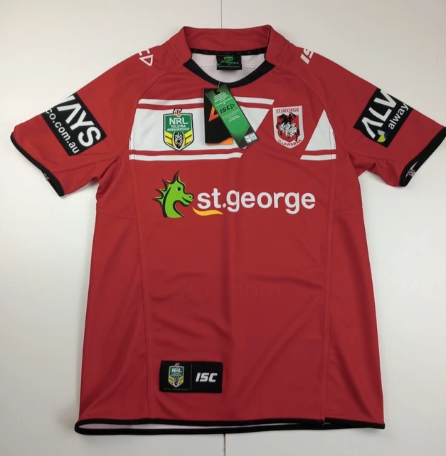 ST GEORGE ILLAWARRA Dragons NRL Rugby League Away Shirt 2014 -ISC Small ...