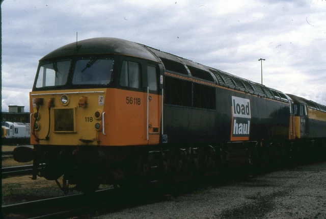 ORIGINAL RAILWAY SLIDE of Class 56 56118 at Thornaby.(308) £3.50 ...