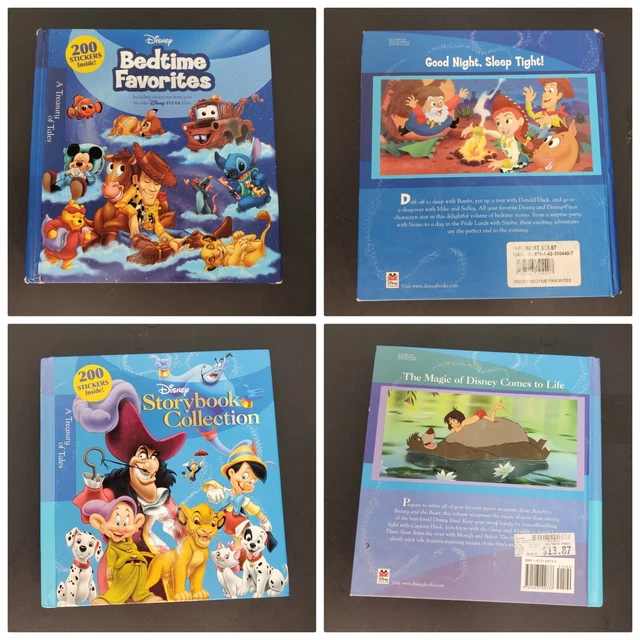 LOT OF 2 Disney Pixar Storybook Collection & Disney Bedtime Favorites ...