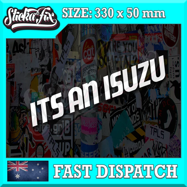 ISUZU 4X4 CAR vinyl STICKER funny DECAL 4WD Van Ute Drift JDM Truck EUR ...