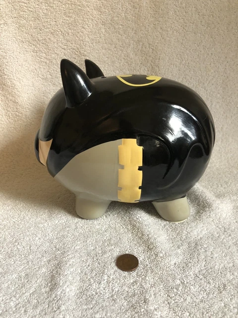 BATMAN NOVELTY CERAMIC Bat Pig Money Box Piggy Bank Coins Batpig DC ...