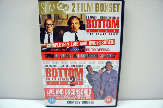 BOTTOM LIVE STAGE Show 1 & 2 DVD, Rik Mayall Adrian Edmondson Region 2 ...