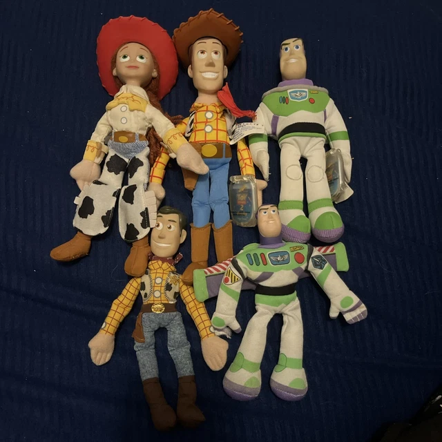 DISNEY PIXAR TOY Story 2 Star Bean Woody, Buzz, Jessie Dolls Mattel ...
