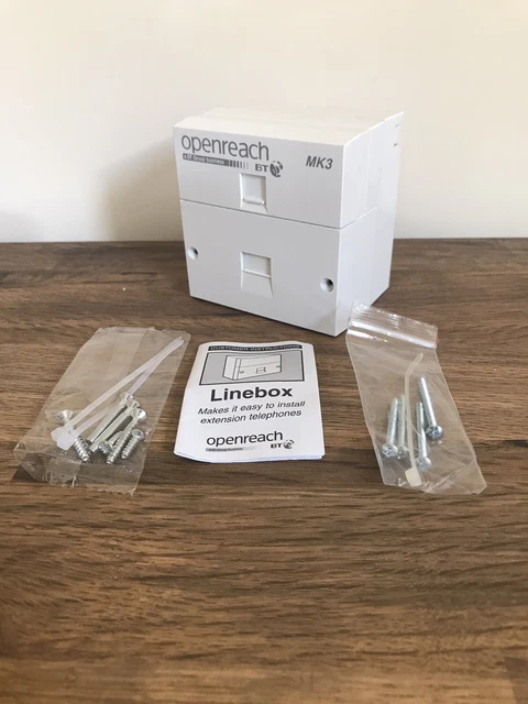 BT OPENREACH MK3 VDSL - Flter, NTE5a Master Socket, avec boîte arrière ...