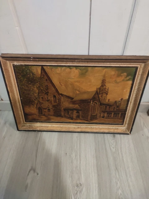 ANCIEN TABLEAU HUILE sur toile signé mathey daté 1850 authentifié au dos horteux EUR 19,00 ...