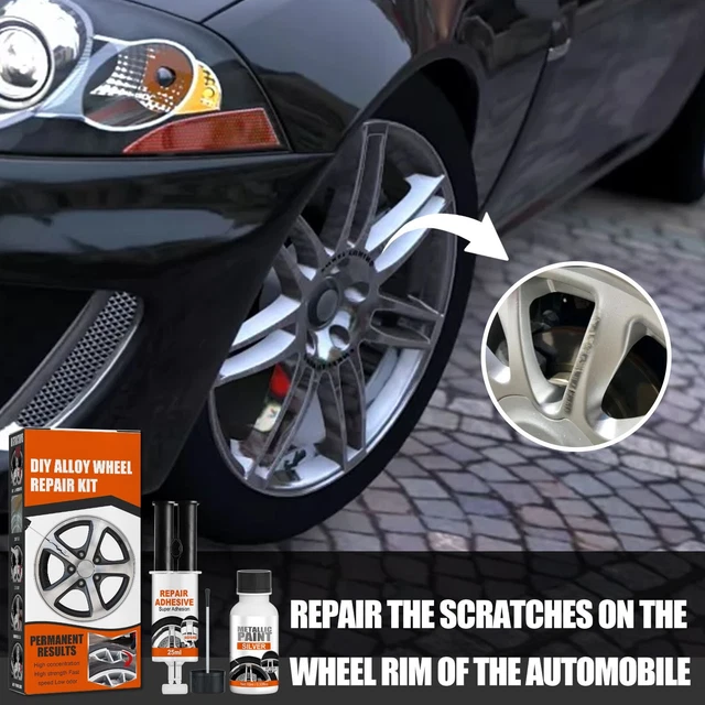 COMPLETE ALLOY WHEEL Rim Scratch Repair Kit for Car Restore Your Wheels ...