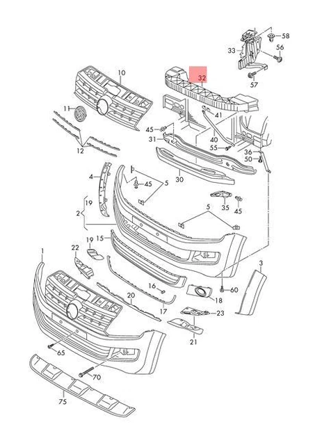 GENUINE CLOSING ELEMENT VW Amarok 2H6807094B £275.26 - PicClick UK