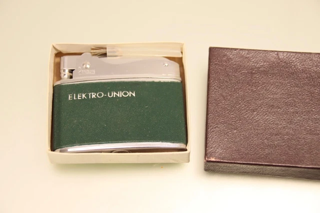 OLD ADVERTISING GASOLINE Lighter ""Electric Union"" Unused with Box £39 ...