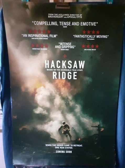 HACKSAW RIDGE Andrew Garfield Original One Sheet Cinema Poster £9.99 ...
