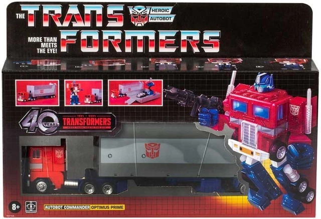 TRANSFORMERS RETRO 40TH Anniversary Autobot Commander G1 Optimus Prime ...