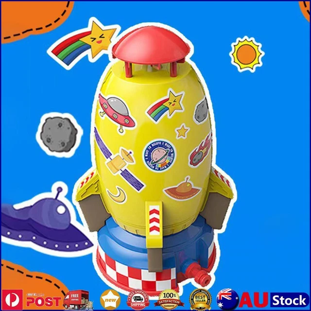 ROCKET LAUNCHER PLASTIC Space Rocket Jet Sprinkler for Child Kids ...