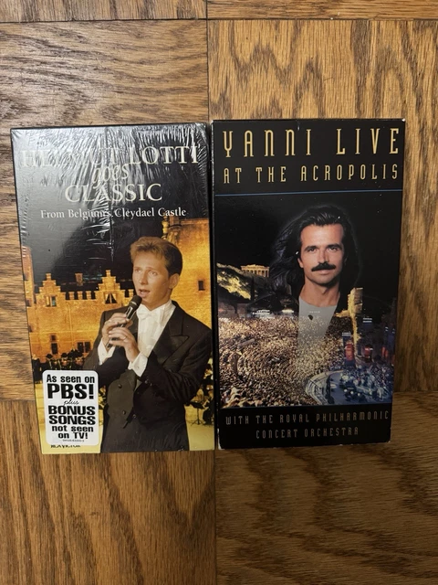 CLASSICAL CONCERT VHS Bundle Yanni Live Acropolis + Helmut Lotti Sealed ...