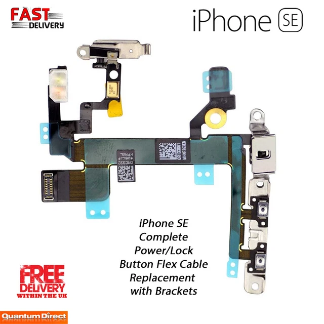 NEW IPHONE SE Complete On/Off Power/Lock Volume Mute/Silent Button ...