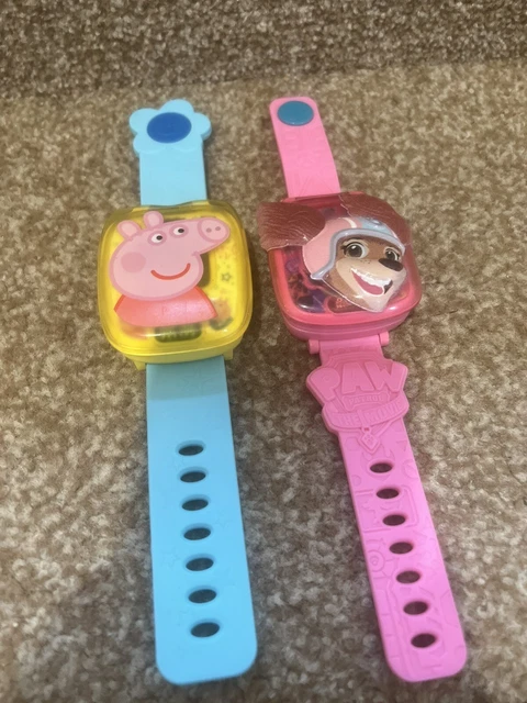 VTECH PEPPA PIG Paw Patrol Learning Watch Interactive Educational X2 ...