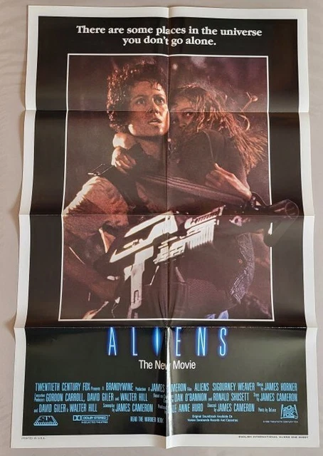 ALIENS 1986 SIGOURNEY Weaver RARE US English InternationalOne Sheet Poster 27x41 £151.51 ...