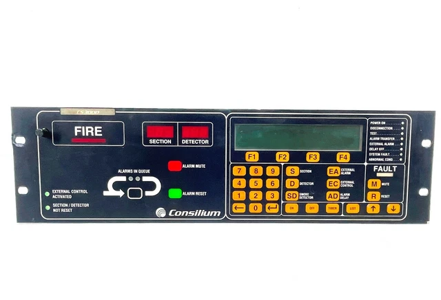 FIRE ALARM CONTROL Panel Board Consilium Salwico CS3000 System EUR 628 ...