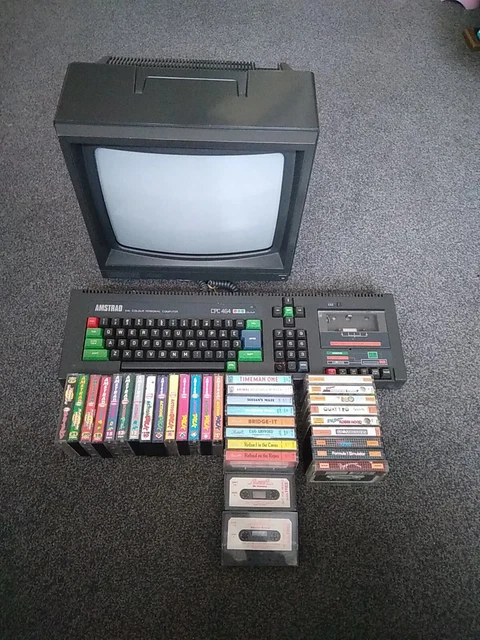 AMSTRAD CPC 464 Computer With Games Spares Or Repairs Read Description ...