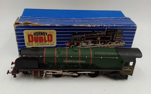 VINTAGE HORNBY DUBLO EDL18 Standard 2-6-4 Tank Locomotive Gauge OO ...