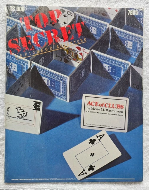 MODULE TOP SECRET vintage TSR TS006 Ace of Clubs 1984 scellé en usine #7605 EUR 123,48 - PicClick FR